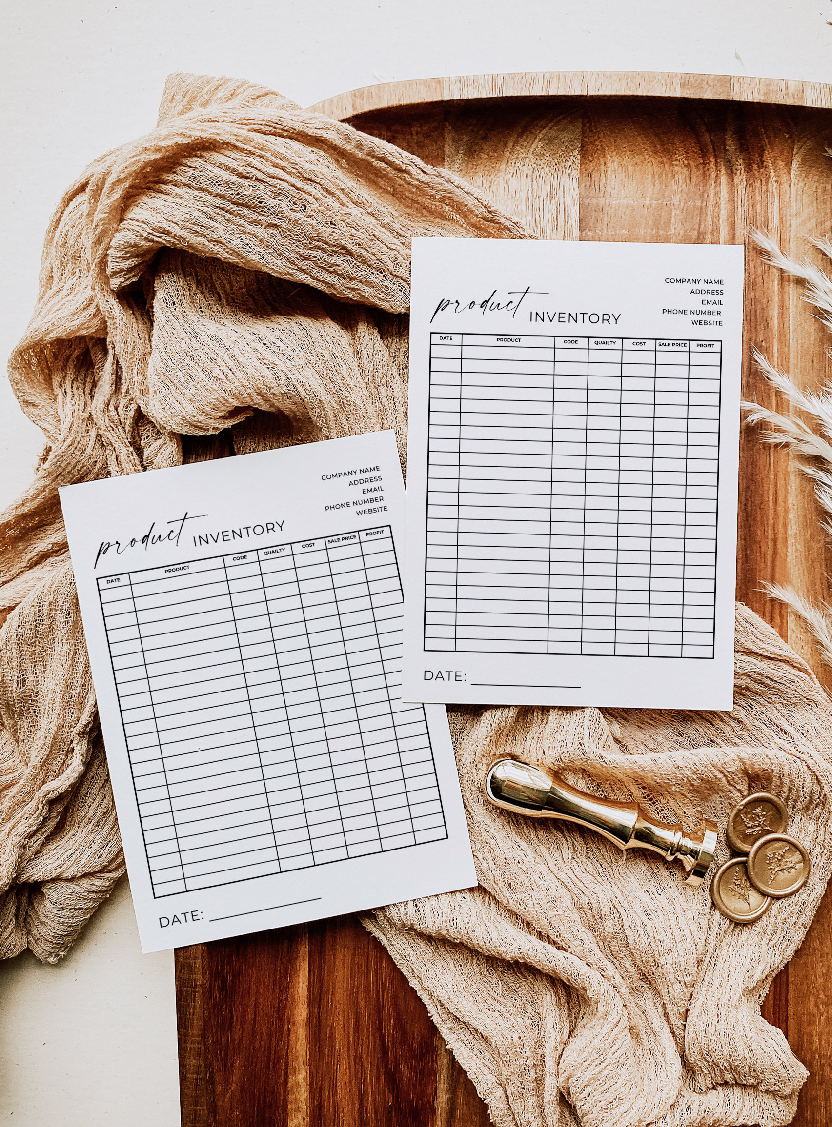 Inventory Tracker Canva, Editable Inventory Management Form, Business Product Inventory Sheet ...
