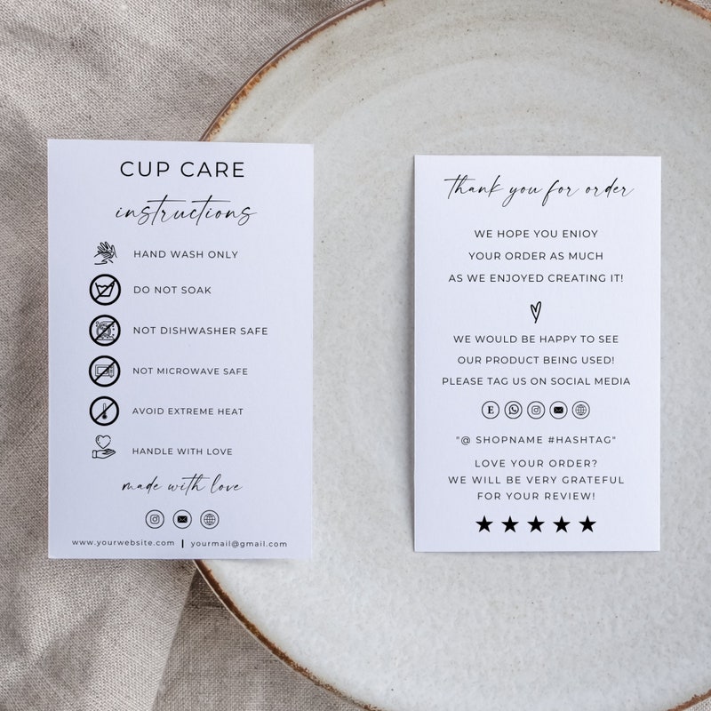 Care Instructions - Etsy