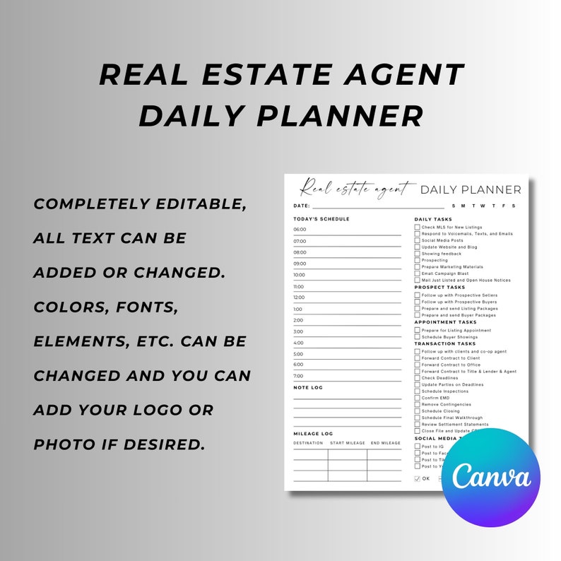 Real Estate Agent to Business Planner, Real Estate Agent Daily ...