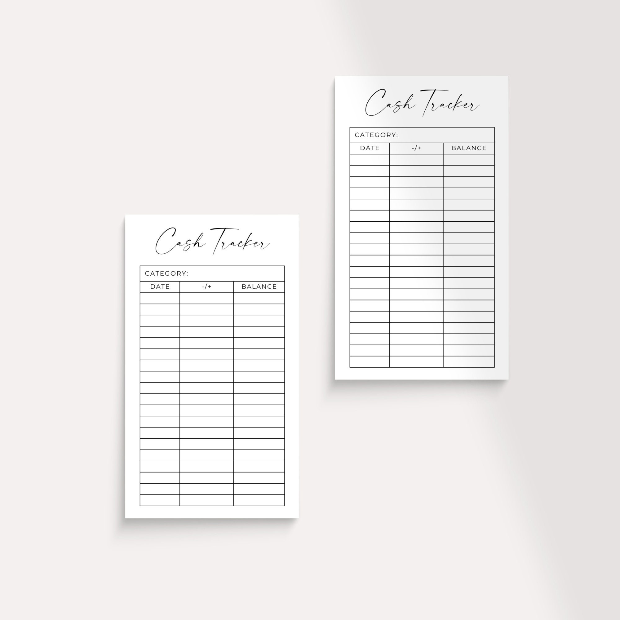 Cash Envelope Expense Tracker, Cash Tracker Inserts, A6 Cash Tracker ...