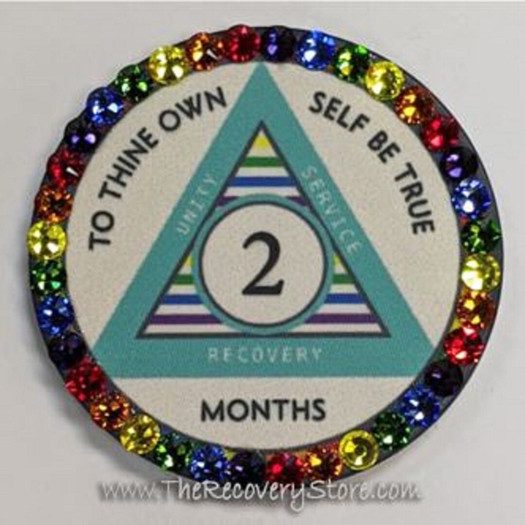 2 Month AA Rainbow Crystallized Poker Chip - Etsy