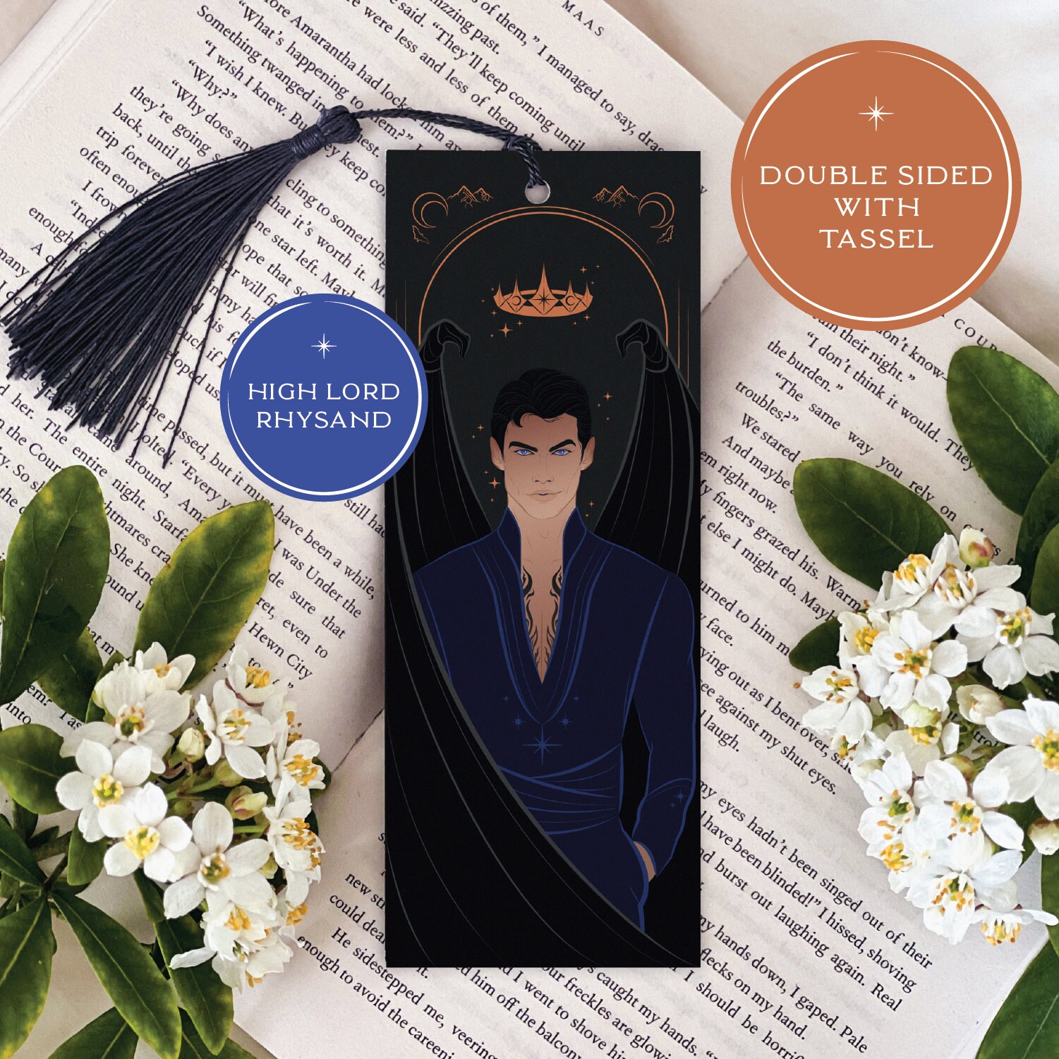 ACOTAR Bookmark Rhysand Sarah J Maas Officially Licensed 2.5x6.5in ...