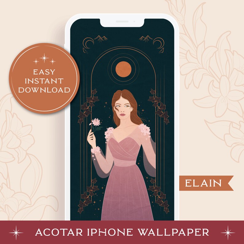 ACOTAR Phone Wallpaper Elain Archeron Bookish ACOTAR Phone Wallpaper ...