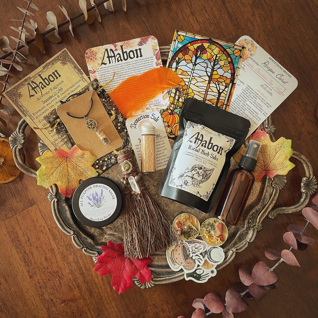 Mabon Ritual Box Autumn Equinox Altar Kit Mabon Sabbat Bundle With Bath ...