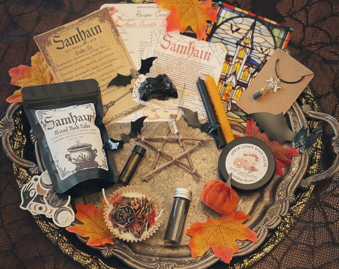 Samhain Ritual Box | Halloween Altar Kit | Samhain Sabbat Bundle With ...