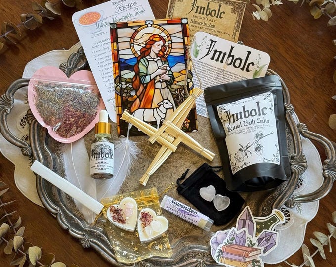 Imbolc Ritual Box | Imbolc Sabbat Box | Brigid's Cross, Imbolc Bath ...