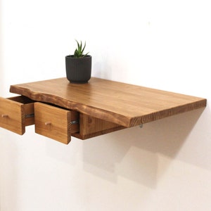 Floating Wooden Console With Drawers - Etsy UK