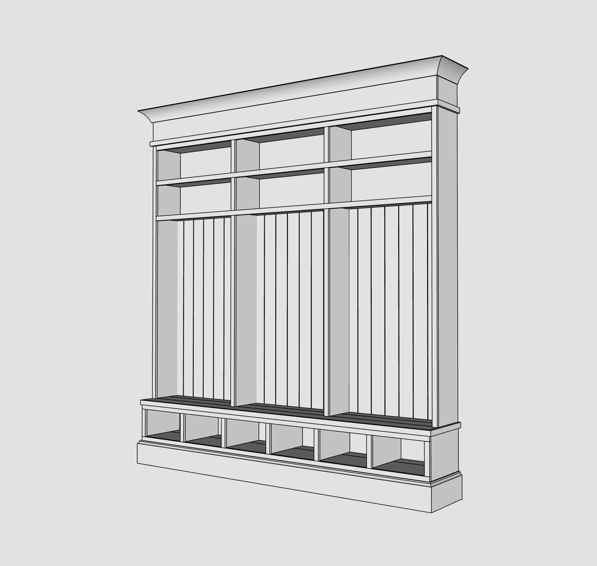 Blueprints For Mudroom Lockers