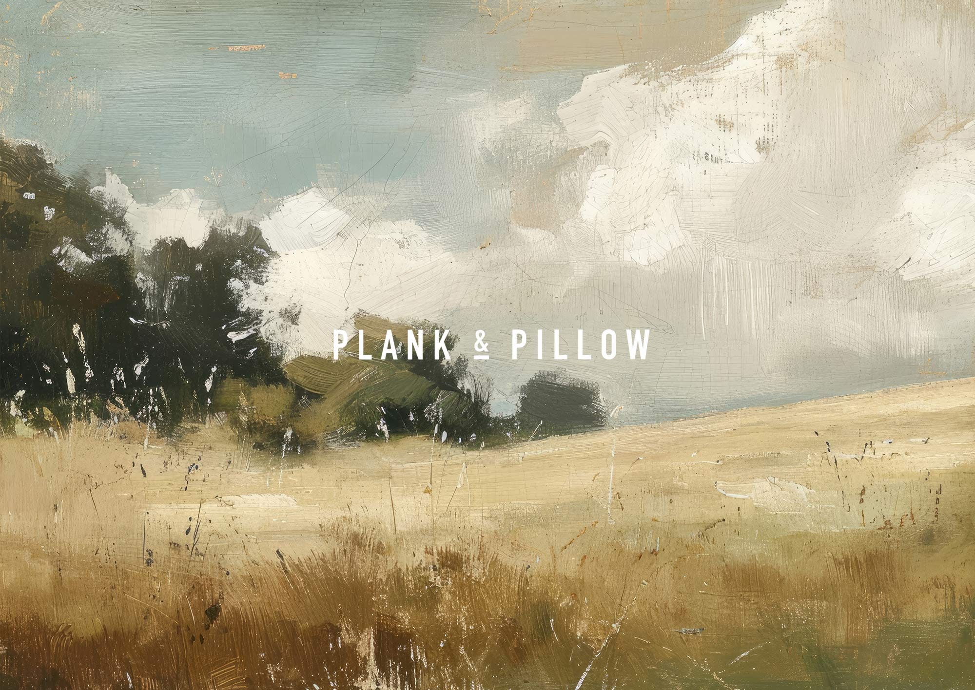 Amber Field Landscape Art Print: Cloud Painting Wall Art - Etsy