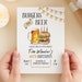 Burgers and Beer Invitation Template, Beer Birthday Invite, Evite ...