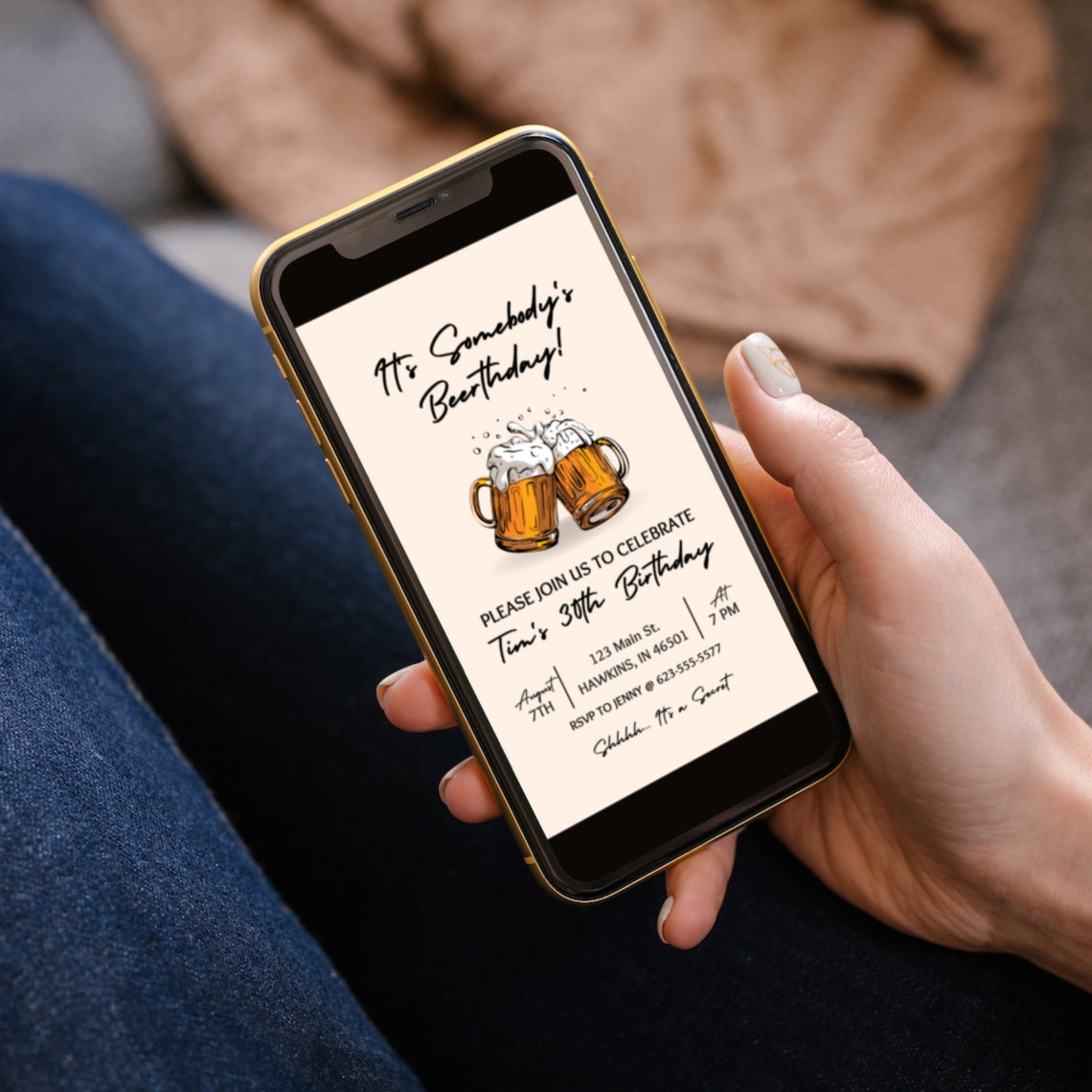 Beer Birthday Invitation, Evite Birthday Cheers and Beers, Beer ...