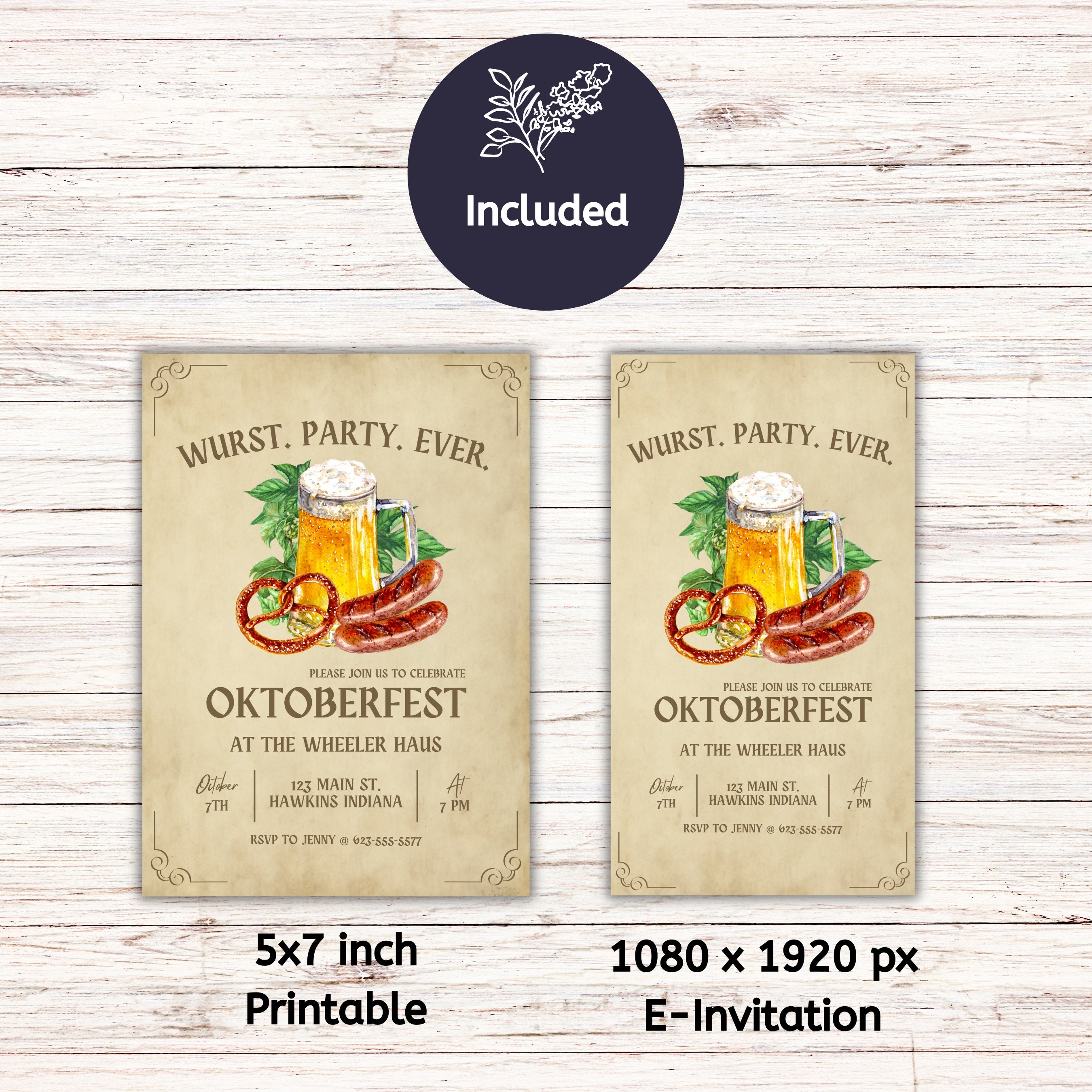 Wurst Party Invite Template, Wurst Party Ever Invitation, Oktoberfest ...