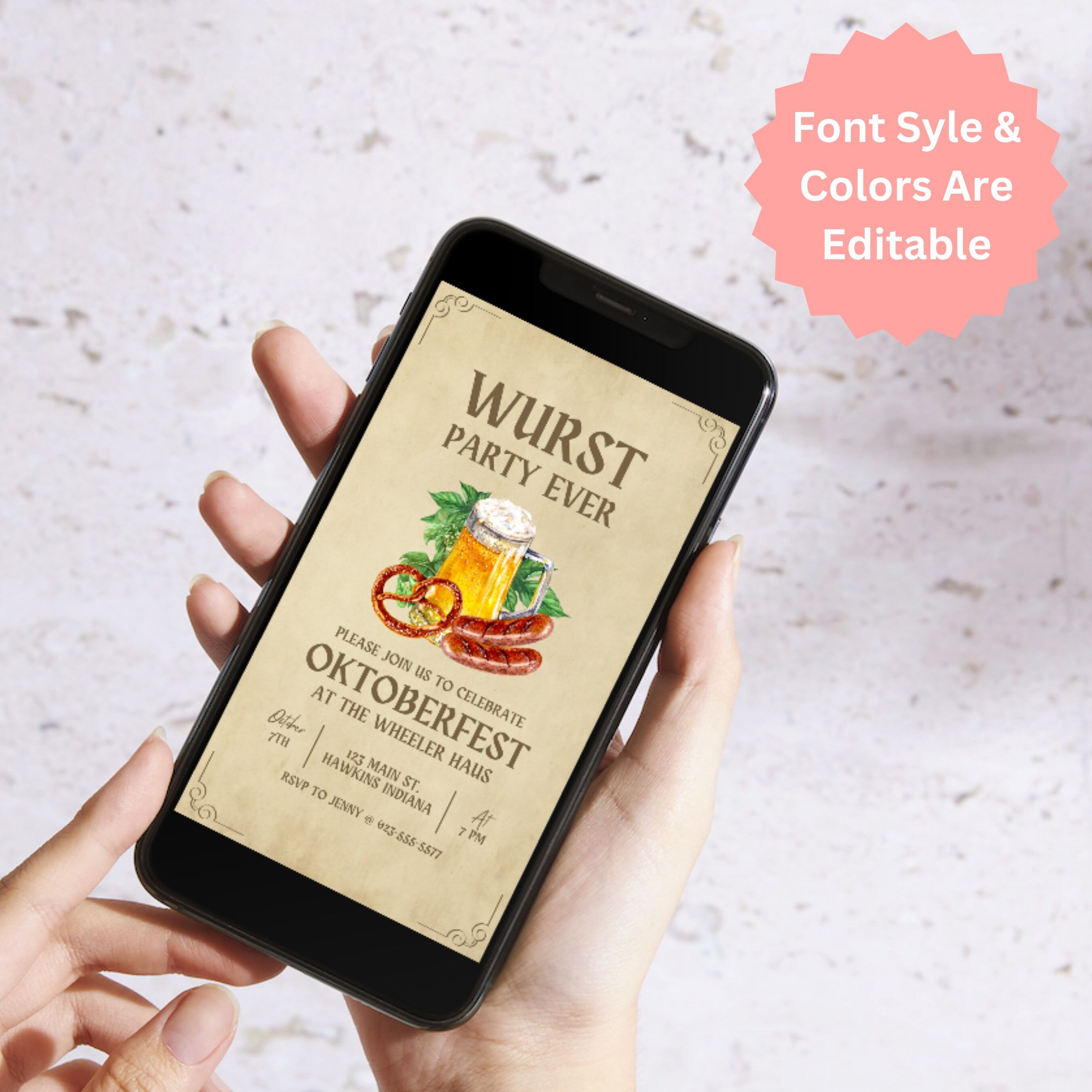 Wurst Party Ever Invitation Template, Wurst Party Invite, Oktoberfest ...