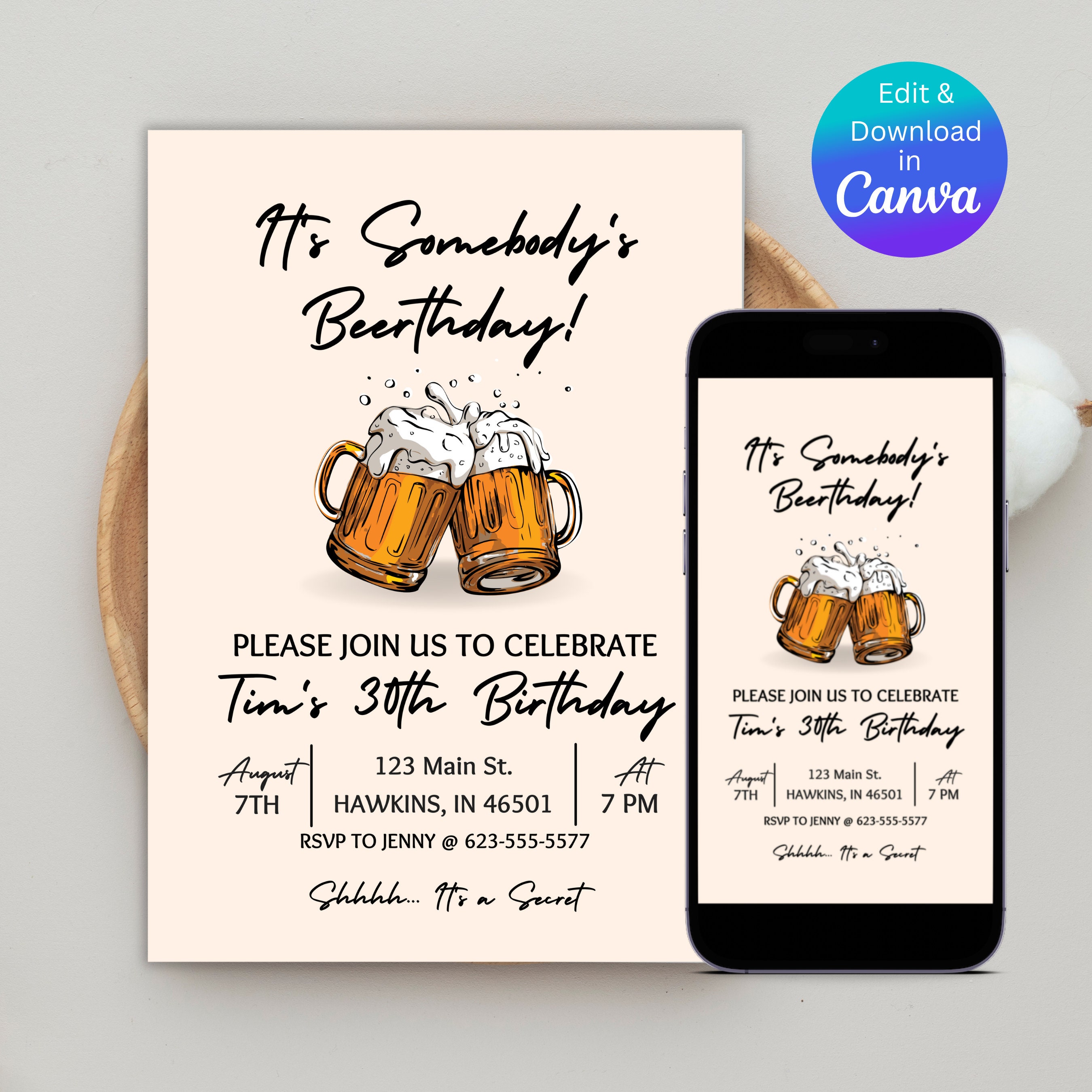 Birthday Evite Examples