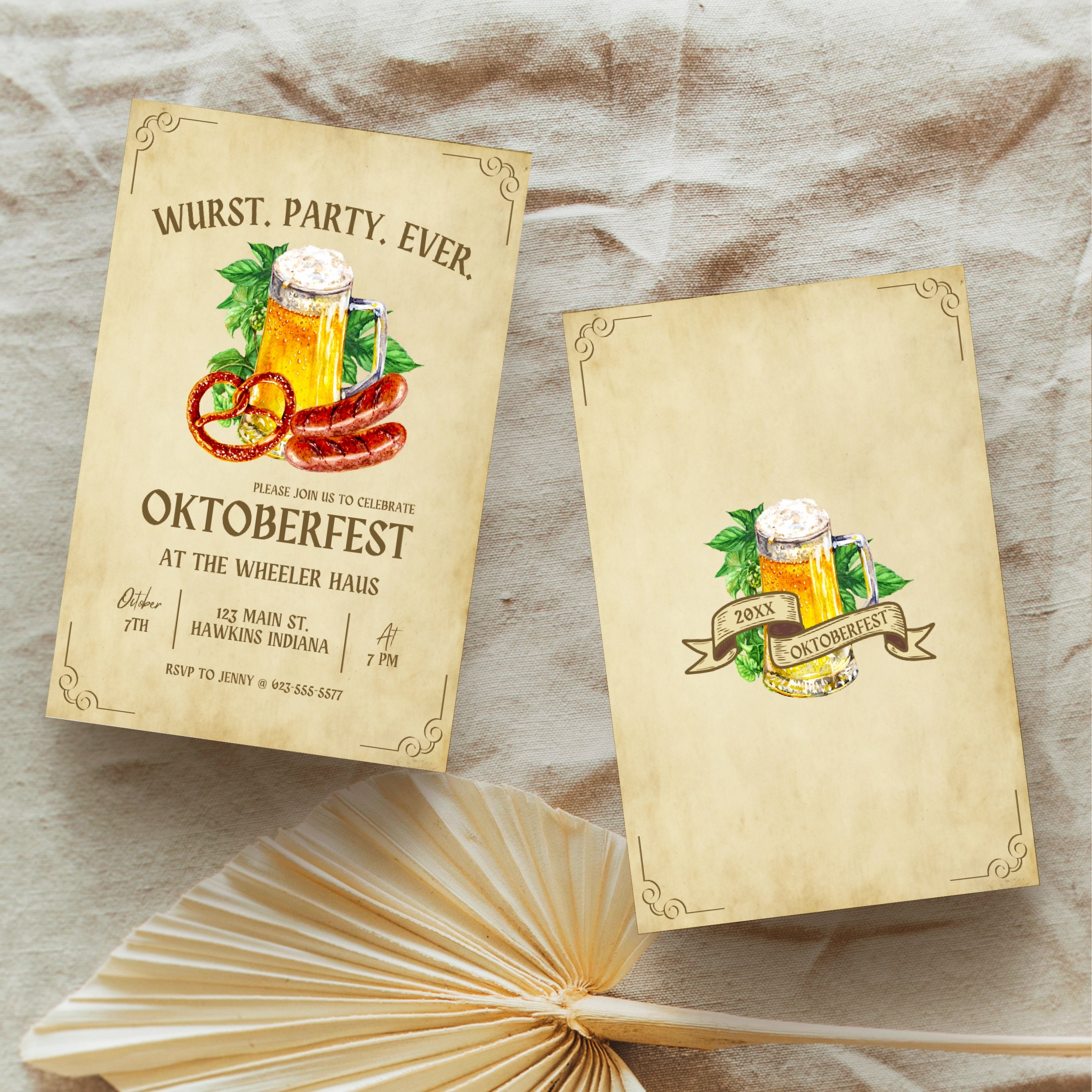 Wurst Party Invite Template, Wurst Party Ever Invitation, Oktoberfest ...