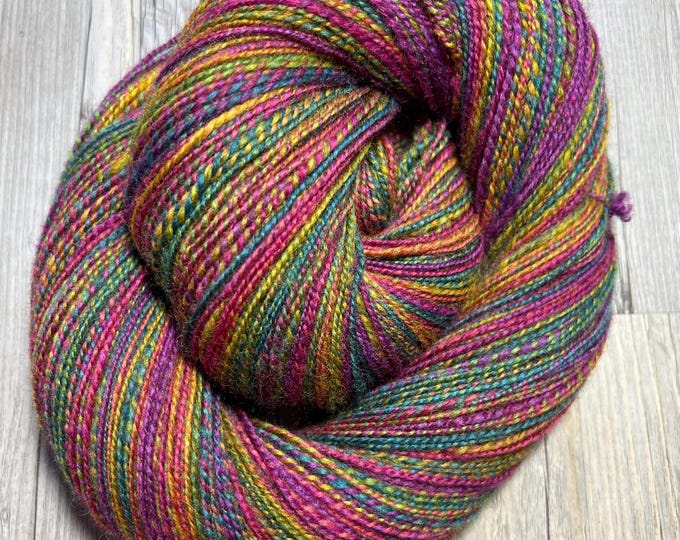 436 Yards “arcade” Handspun Heathered BFL Wool Yarn. - Etsy