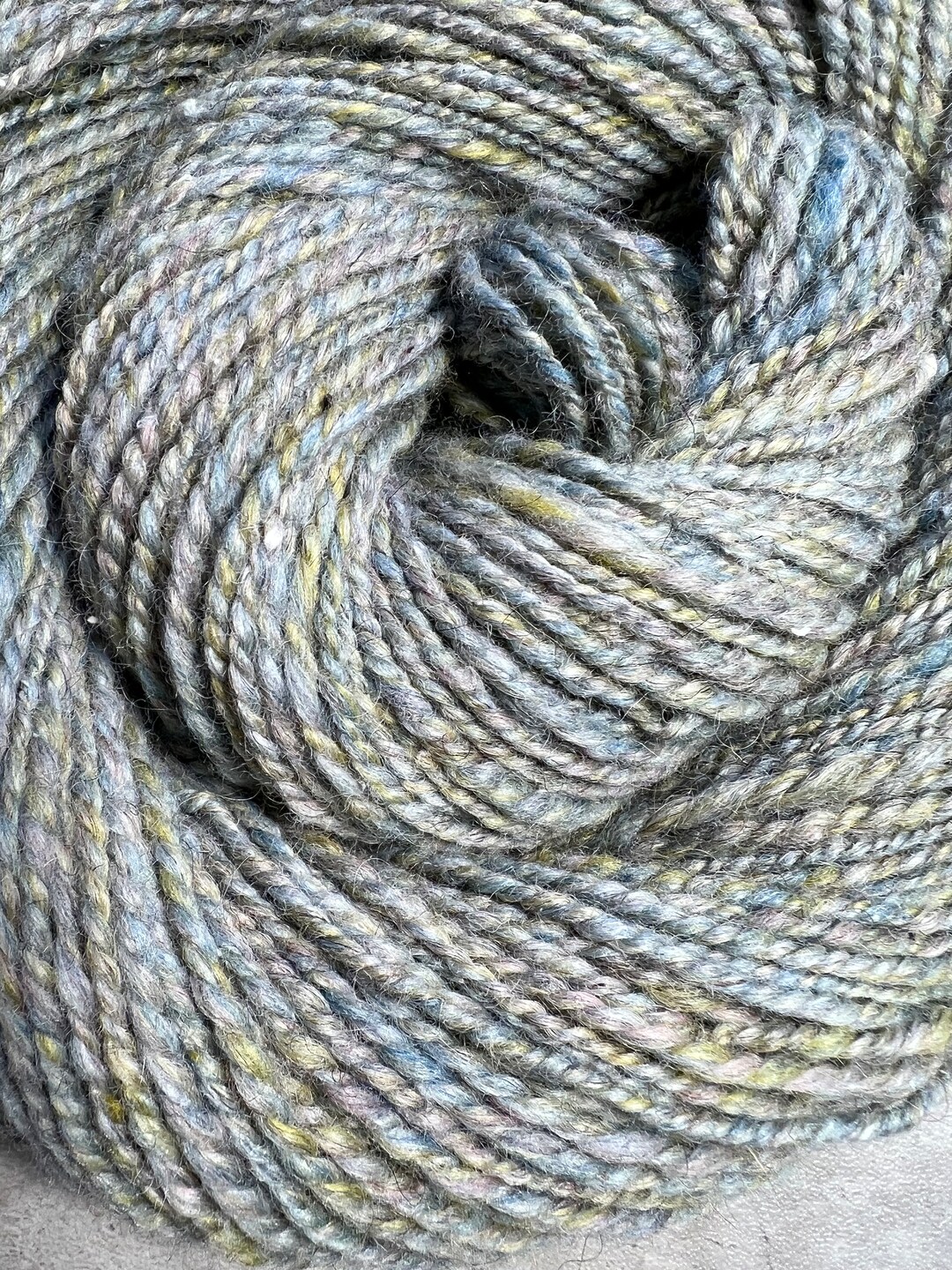 158 Yards Handspun Aran Weight Merino, Wensleydale Lamb, Romney and ...