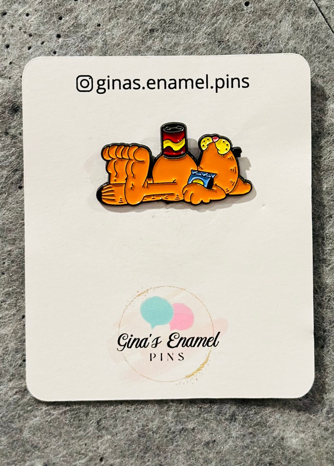 Fat Orange Cat Enamel Pins - Etsy