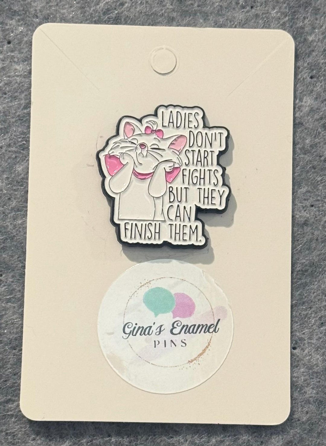 Marie Enamel Pin - Etsy