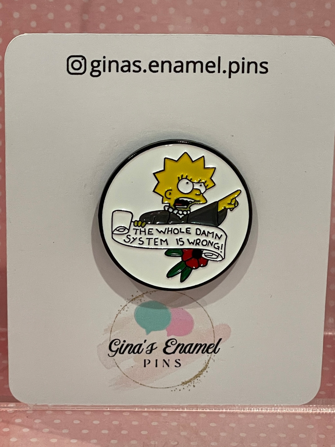 Simpsons Enamel Pin - Etsy