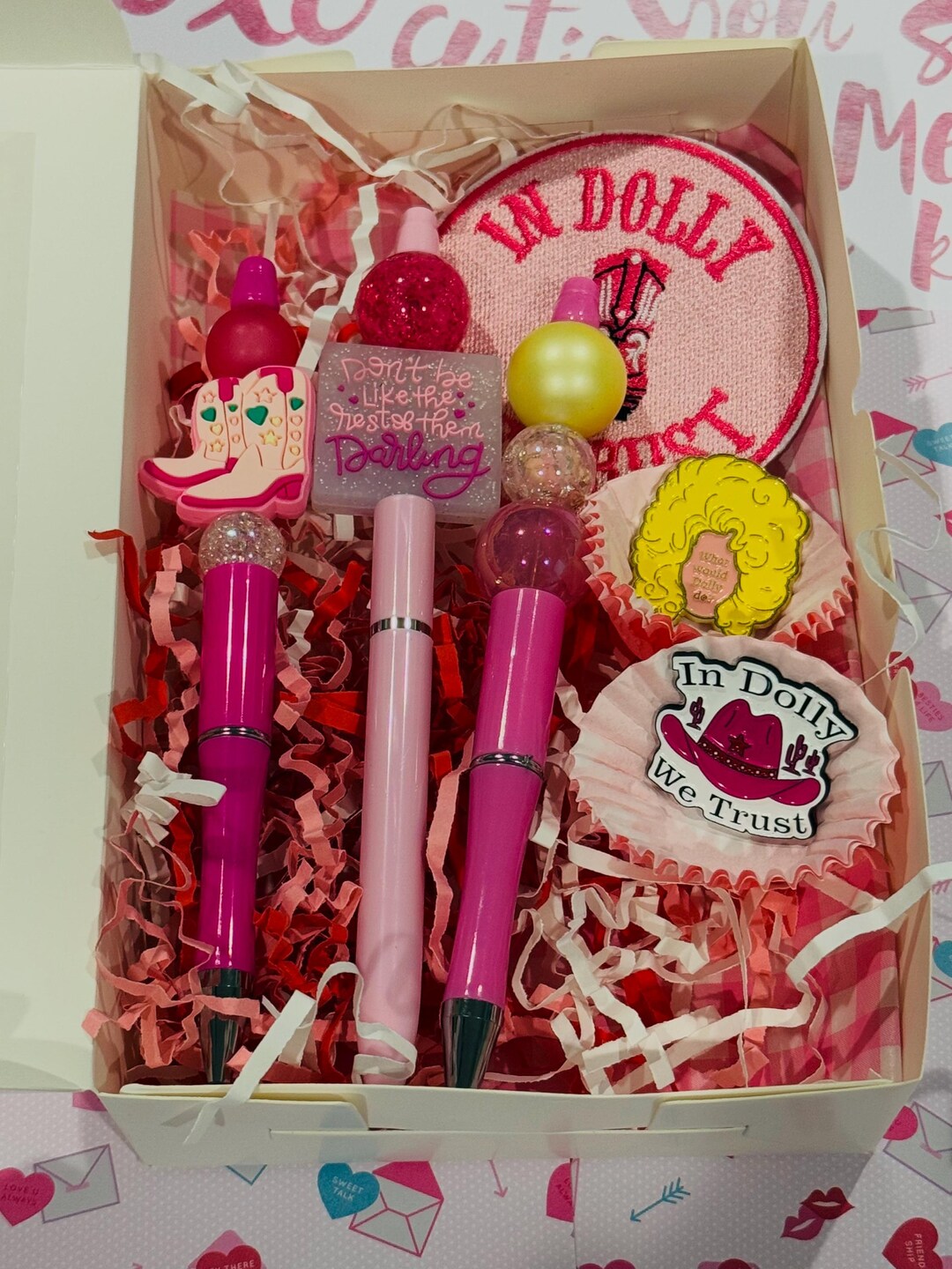 Dolly Beaded Pens & Pins Set - Etsy