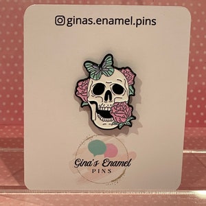 Skull | Crystals Enamel Pins - Etsy