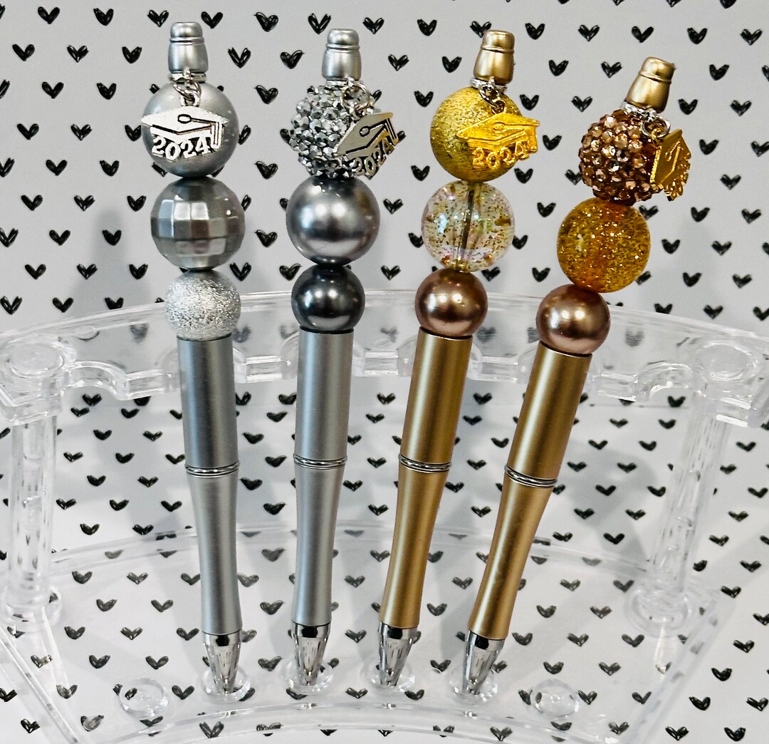 2024 Graduation Hat Charm Beaded Pens - Etsy