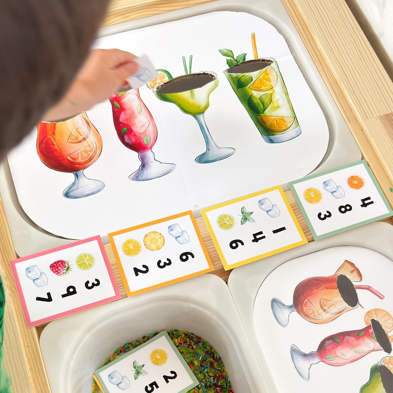 Summer Sensory Bin Insert - Etsy