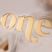 One Acrylic Topper, Mirror Gold Cake Topper, Gold Acrylic Birthday ...