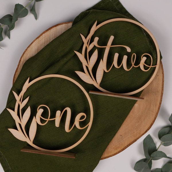 Circle Table Numbers - Etsy