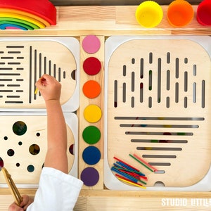Sensory Play Insert for FLISAT Table Montessori Insert for TROFAST Bin ...