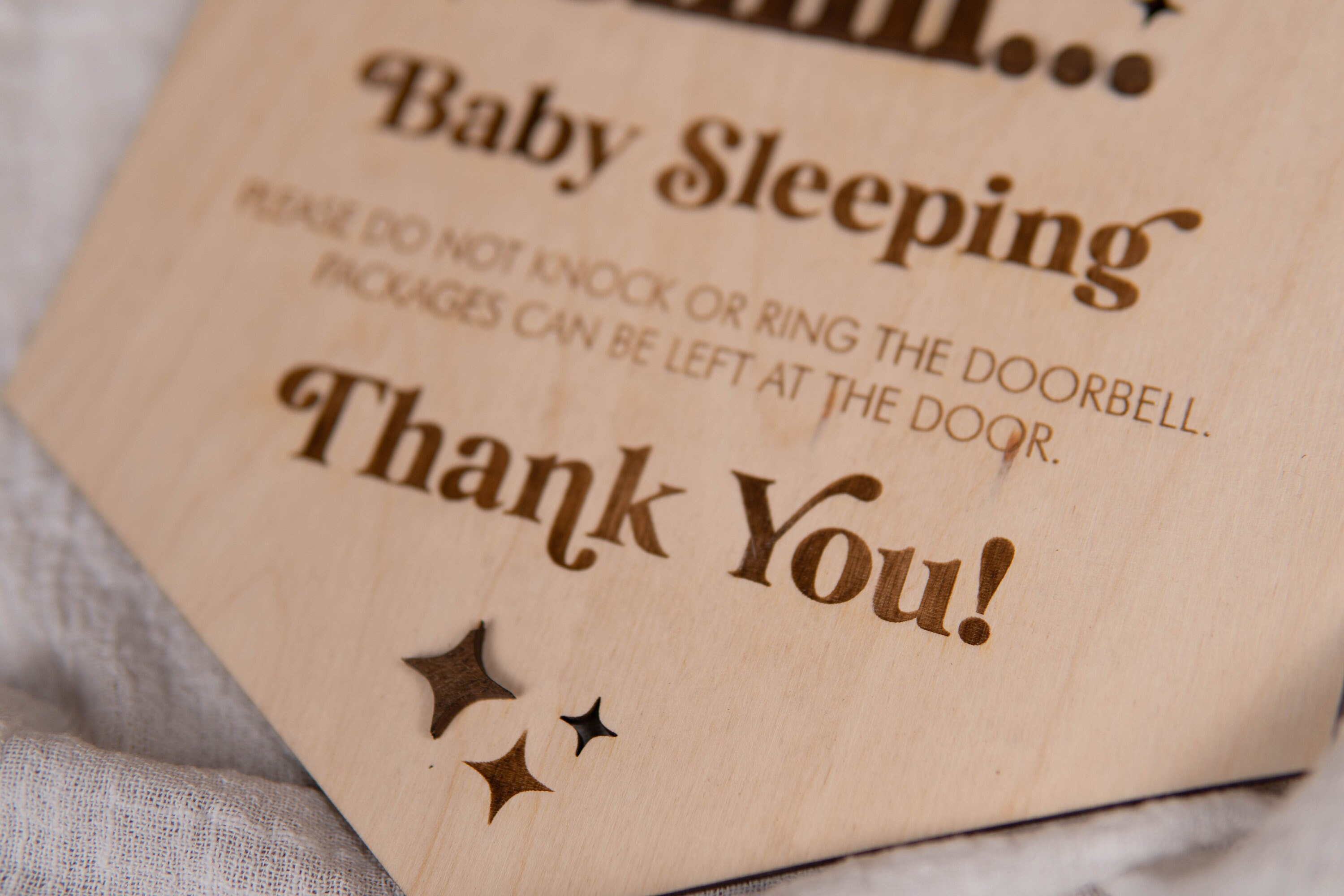 Baby Sleeping Sign Shhh Baby Sleeping Wood Sign 3D Wood - Etsy