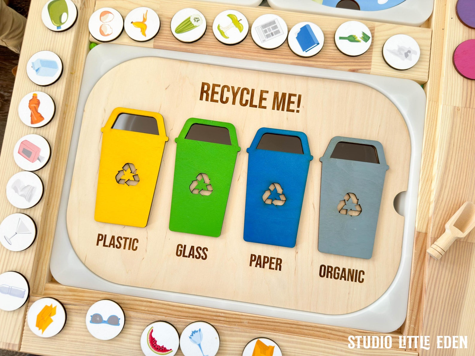 Recycling TROFAST Insert Flisat Table Garbage Sorting Educational ...