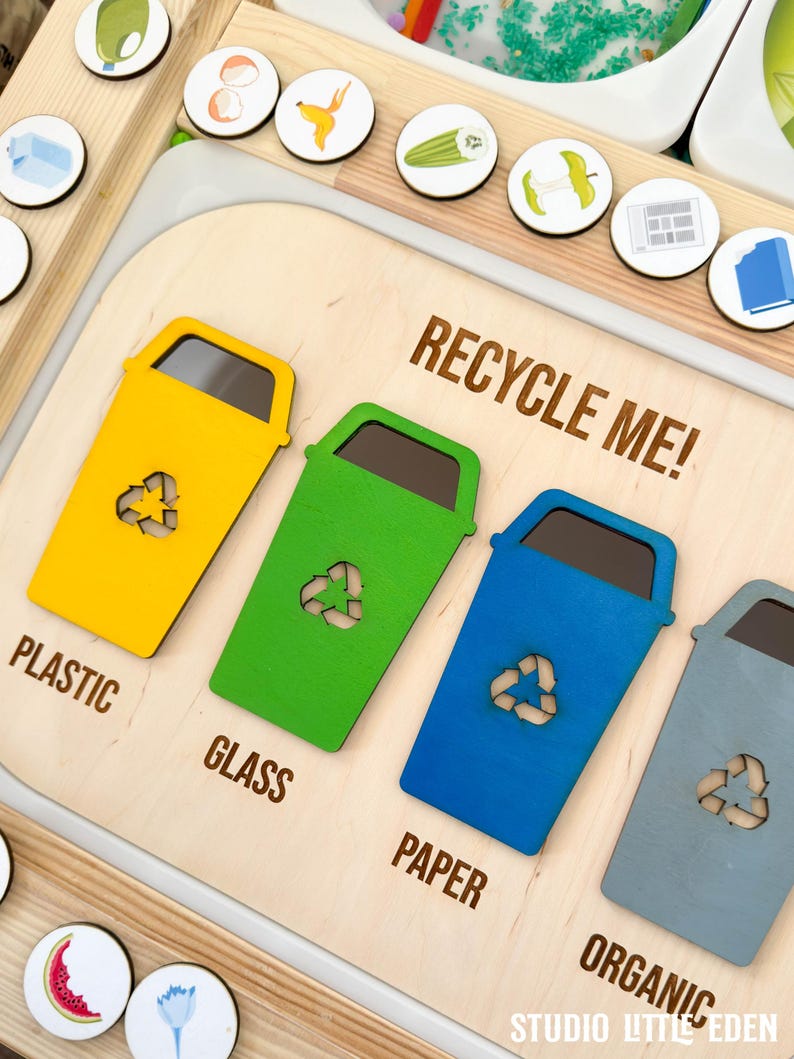 Recycling TROFAST Insert, Flisat Table, Garbage Sorting, Educational ...