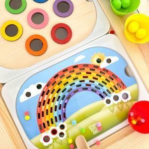 Rainbow Color Sorting TROFAST Insert Educational Activities for Kids ...