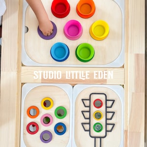 Color Sorting TROFAST Insert Educational Activities for Kids Sensory ...