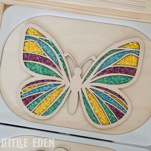 Butterfly Sensory Bin Insert for FLISAT/TROFAST Table - Montessori Play ...