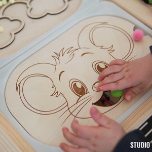 Kids Gift Ideas Montessori Activities at Home Feed the Mouse Sensory ...