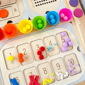 Educational TROFAST Inserts for FLISAT Table Preschool Homeschool ...