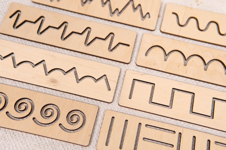 Montessori Tracing Boards – Pre-writing Stencil Set - Etsy