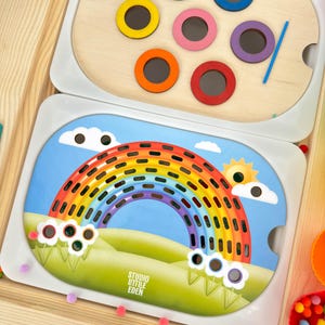 Rainbow Color Sorting TROFAST Insert Educational Activities for Kids ...