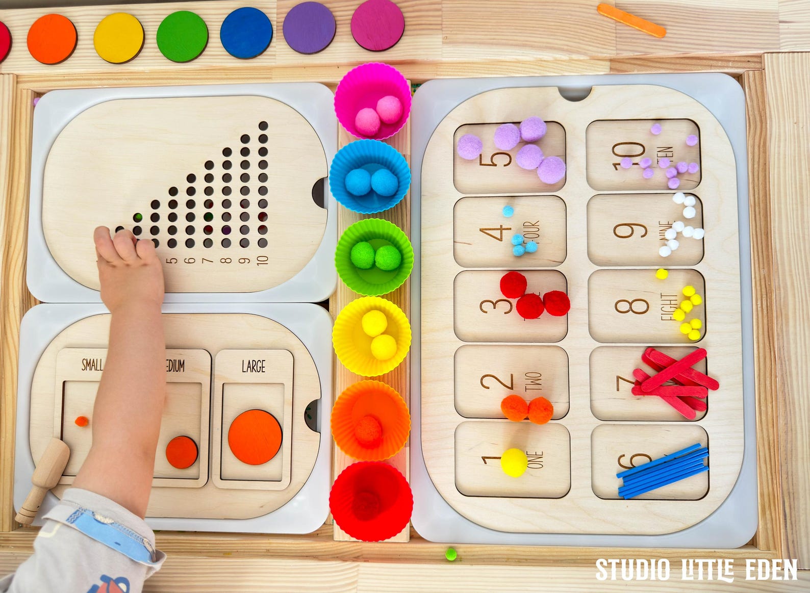 Educational TROFAST Inserts for FLISAT Table Preschool Homeschool ...