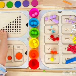 Educational TROFAST Inserts for FLISAT Table Preschool Homeschool ...