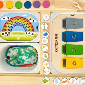 Recycling TROFAST Insert Flisat Table Garbage Sorting Educational ...