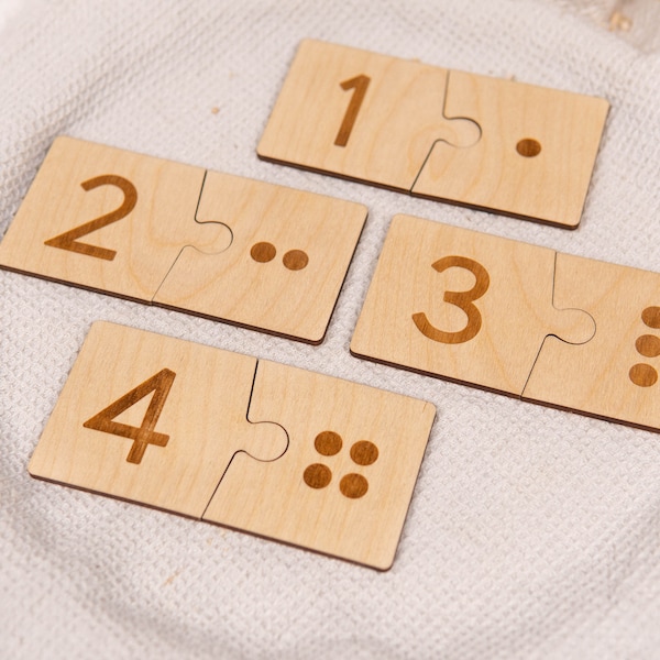 Number Match Puzzle - Etsy