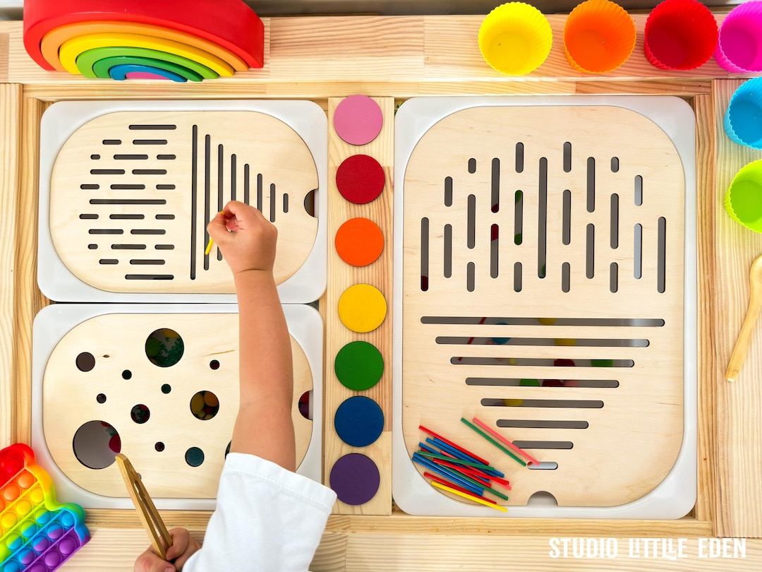 Sensory Play Insert for FLISAT Table Montessori Insert for TROFAST Bin ...