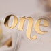 One Acrylic Topper, Mirror Gold Cake Topper, Gold Acrylic Birthday ...
