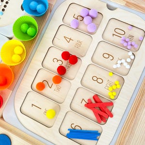 Educational TROFAST Inserts for FLISAT Table Preschool Homeschool ...