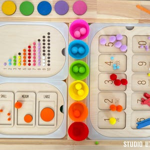 Educational TROFAST Inserts for FLISAT Table Preschool Homeschool ...