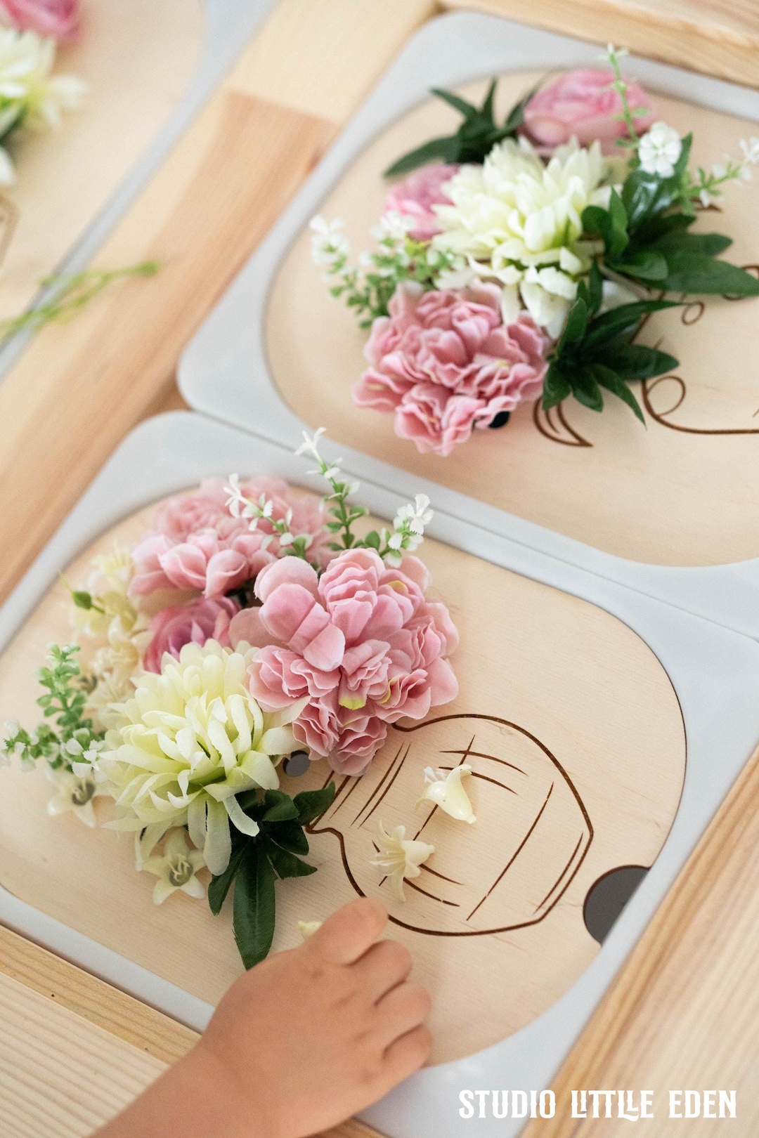 Flower Arrangement Flisat Insert for TROFAST Bin Montessori Activities ...